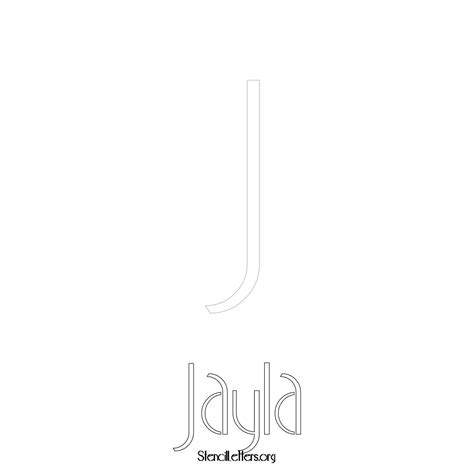 Jayla Free Printable Name Stencils With 6 Unique Typography Styles And Lettering Bridges