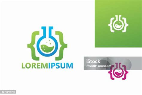 Lab Kode Logo Template Desain Vektor Lambang Konsep Desain Simbol Porn Sex Picture