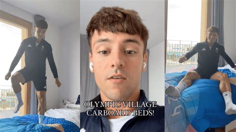 Tom Daley Tests Out Paris Olympics Anti Sex Beds Video Comic Sands