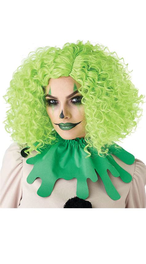 Corkscrew Clown Curl Wig Green Caufield S Novelty