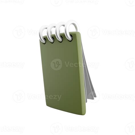 3d render notebook mockup with clean blank for design and advertising
