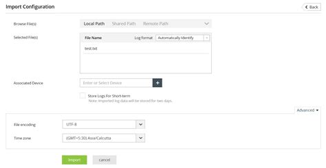 Import Log Files