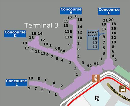 Ohare Layout Chicago Ohare International Airport Ord