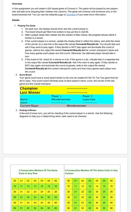 Solved Overview N This Assignment You Will Create A Gul