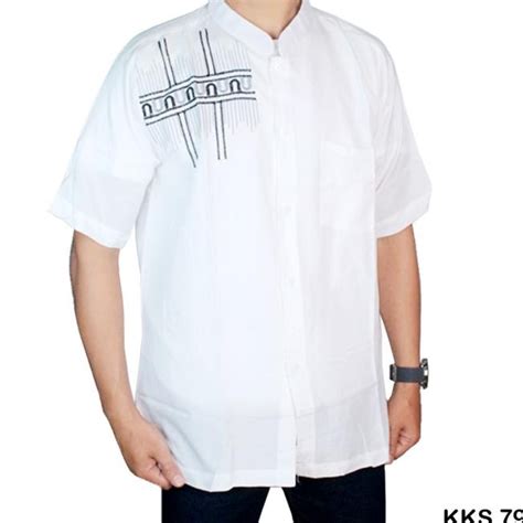 Jual Baju Koko Model Terbaru Pria Katun Krem Kks 57 Kks 81 L Shopee Indonesia