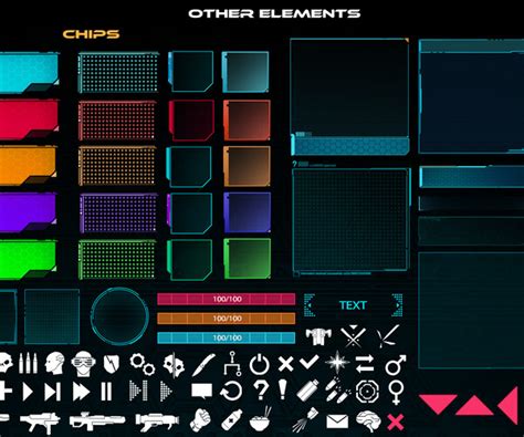 Artstation Cyberpunk Rpg Ui Game Assets