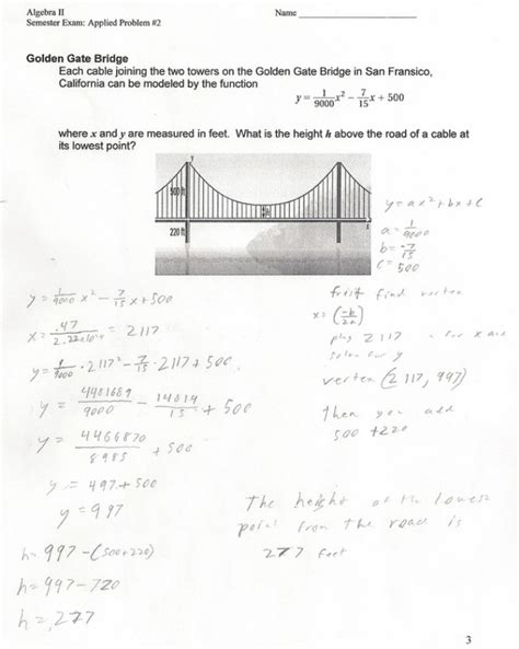 civil engineering applications of the quadratic function portfolio