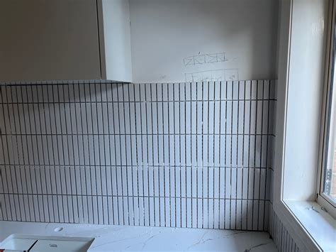 How To Cover Tiled Splashback Ends Clean Bunnings Workshop Community