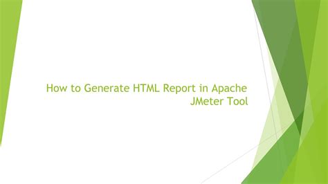 How To Generate Html Report In Apache Jmeter Tool Youtube