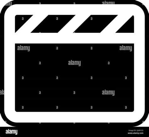 Essential App Clapperboard Icon Stock Vector Image And Art Alamy