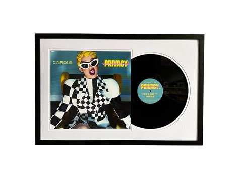 Cardi B Invasion Of Privacy Framed Vinyl Record And Album Cover Ready