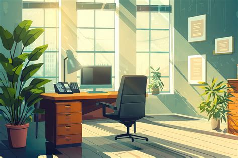 Office Background Illustration Graphic By Background Graphics