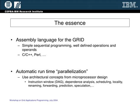 PPT GRID Superscalar A Programming Paradigm For GRID Applications PowerPoint Presentation