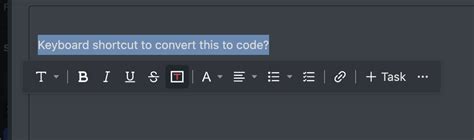 How To Convert Highlighted Text Inline Code Rclickup