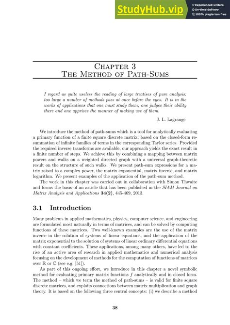 A Graph Theoretic Approach To Matrix Functions And Quantum Dynamics