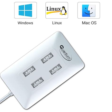 Quantum Qhmpl Usb Hub 4 Ports Features