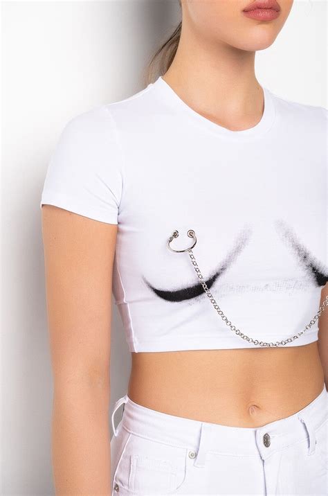 Free The Nip Pierced Tshirt Avessira