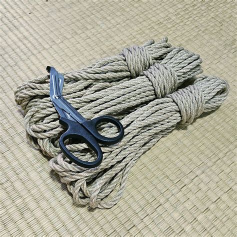 Shibari Rope Crisp Natural Made From Single Ply Tossa Jute Vegan