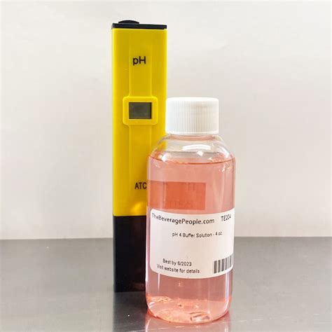 Ph 4 Calibration Buffer Solution 4 Oz The Beverage People