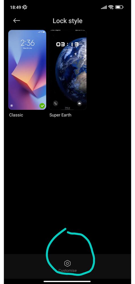 Xiaomi Theme Store Lock Style Customisation Option Not Available Fix