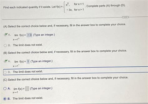 find each indicated quantity if it exists let
