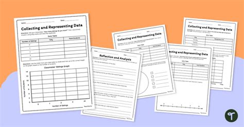 Collecting And Representing Data Worksheet Set Teach Starter