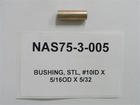 Steel Bushing 10 Id X 5 16 Od X 5 32 Nas75 3 005 Advanced Aero