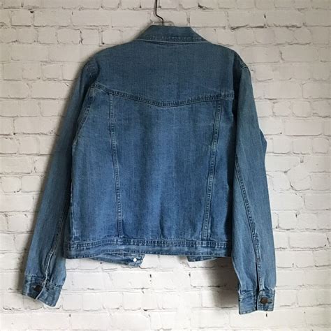 Bill Blass Denim Jacket Womans Medium Vintage 90s But Gem