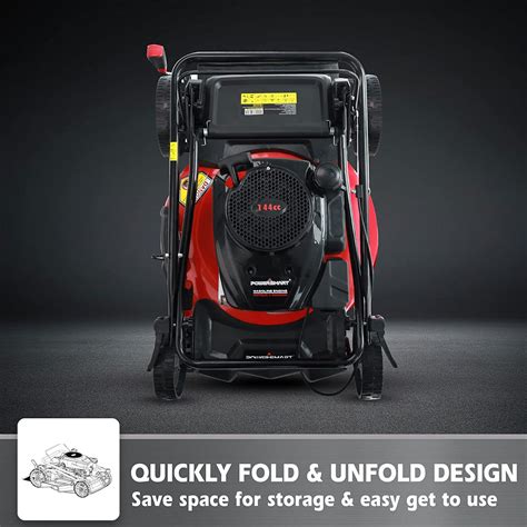 Powersmart Gas Push Lawn Mower 21 Inch 170cc 3 In 1 Walk Behind