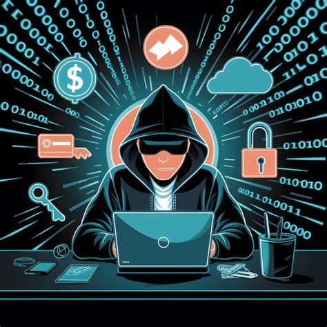 hacker activity isometric composition premium ai generated image