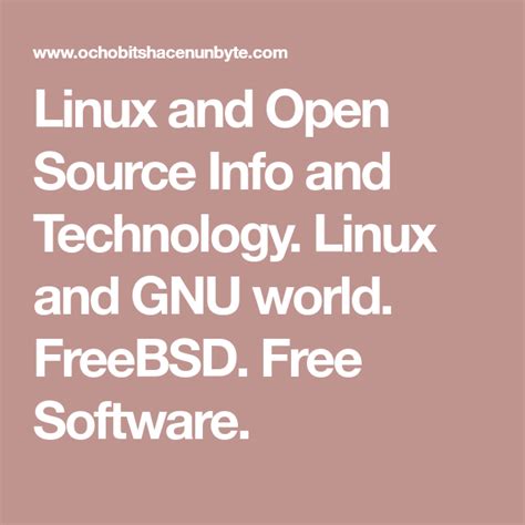 linux and open source info and technology linux and gnu world freebsd