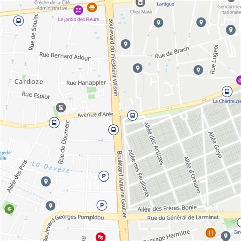 Carte De Bordeaux Situation Géographique Et Population De Bordeaux En