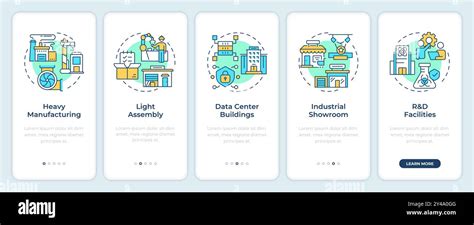 Industrial Property Types Onboarding Mobile App Screen Stock Vector Image And Art Alamy