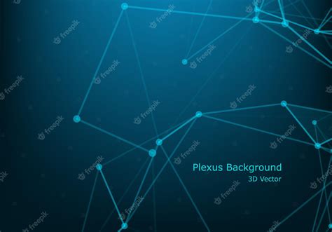 Premium Vector Abstract Connecting Dots And Lines Connection Science