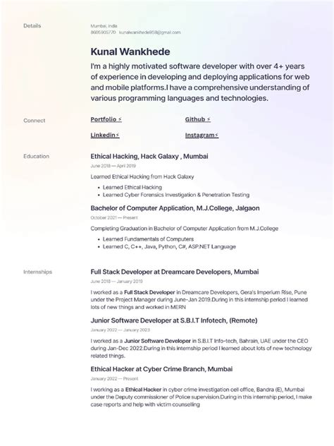 Kunal Wankhedes Certifications And Demos Pdf