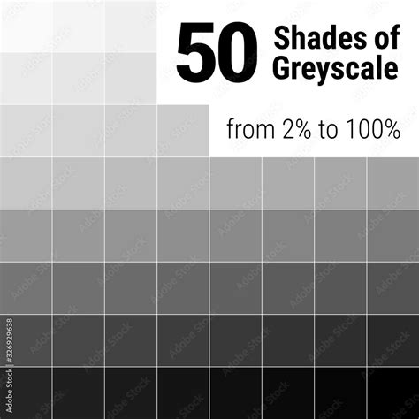 Greyscale Palette 50 Shades Of Grey Grey Colors Palette Color Shade