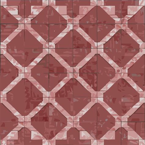 Premium Vector Geometric Terracotta Tile Pattern
