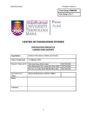 Lab Report Bio Experiment Basic Physical Measurement Studocu