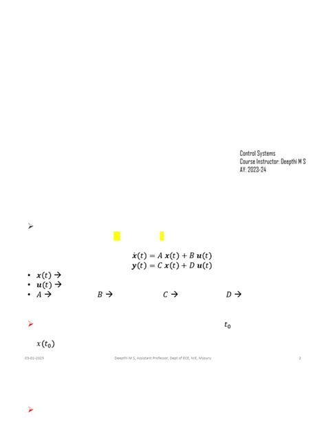 Controllability Observability State Space Representation Pdf Matrix