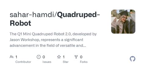 GitHub Sahar Hamdi Quadruped Robot The Q Mini Quadruped Robot Developed By Jason