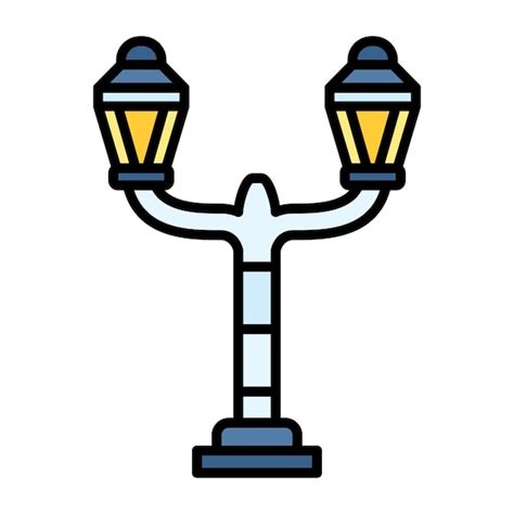 Premium Vector Street Lamp Flat Illustration