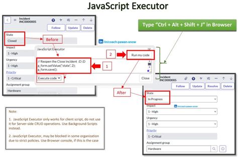 Pawan Kumar Singh On Linkedin Servicenow Javascriptexecutor Clientsidedebugging Techtips