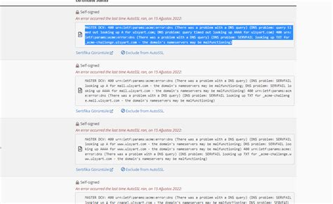is there a problem with the dns servers help let s encrypt