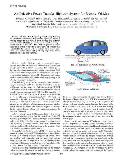 Pdf An Inductive Power Transfer Highway System For Electric Vehicles