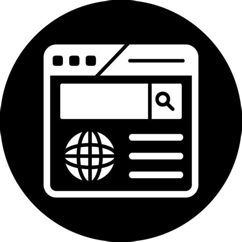 Webpage Vector Icon 21040731 Vector Art At Vecteezy