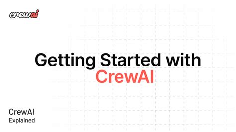 构建你的第一个 CrewAI Agent CrewAI 博客