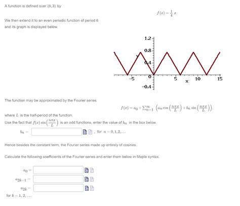 Solved A Function Is Defined Over 0 3 By We Then Extend It Chegg Com