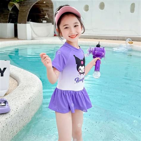 Traje De Baño De Una Pieza De Verano Para Niñas Con Dibujos Animados De