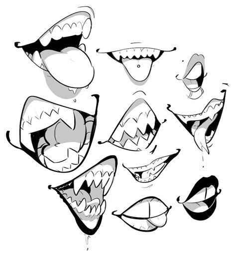 Sharp Teeth Drawing