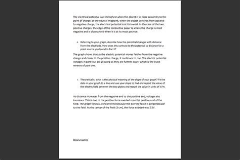 11 full report of lab 2 mapping the electrostatic potential and